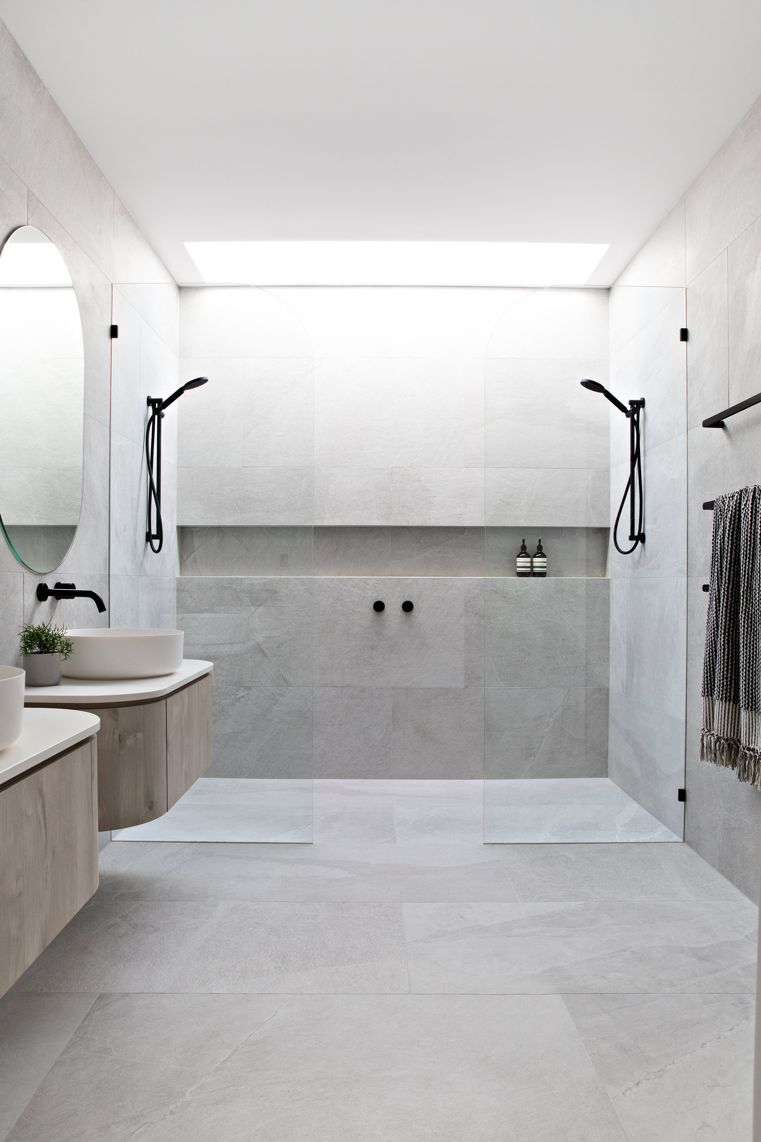 Scandinavian Ensuite — Zephyr + Stone