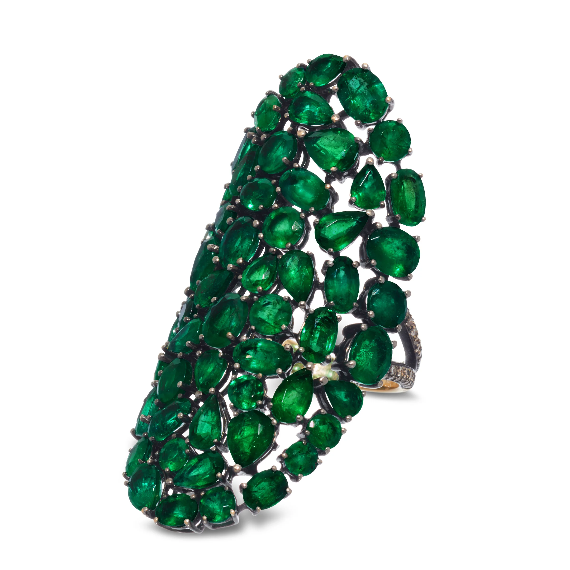 Etho Maria Fancy Shape Emerald Ring — Trabert & Hoeffer