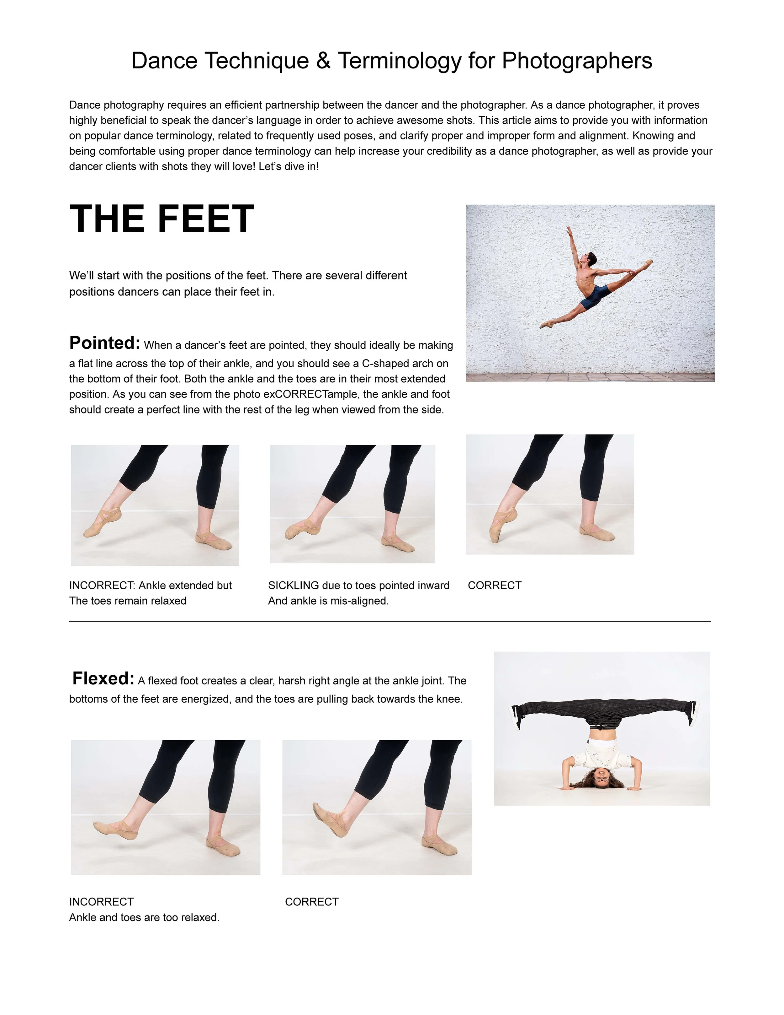 Educational Dance Poses and Technique Guide for Photographers — Ron ...