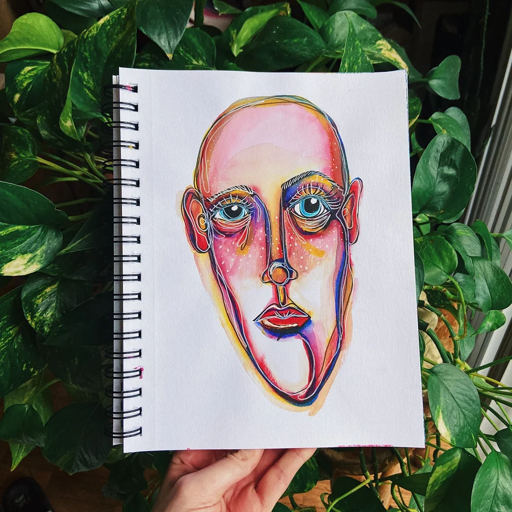 Ink Painting Face