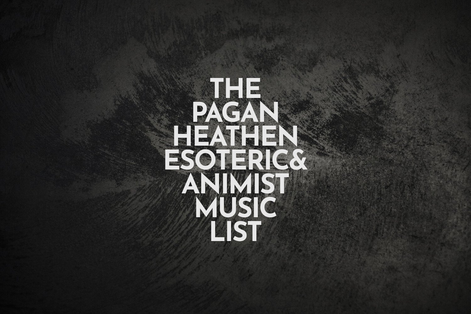 The Pagan Music List — Sul Books