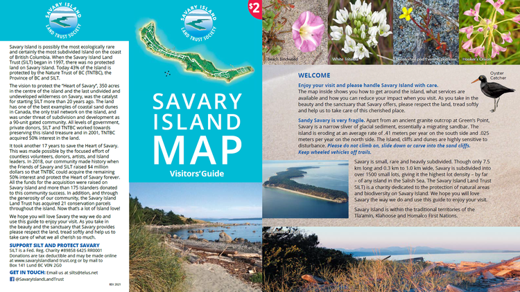 Savary Island Visitor Map — Savary Island Land Trust