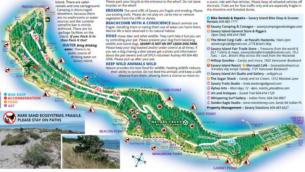 Savary Island Visitor Map — Savary Island Land Trust