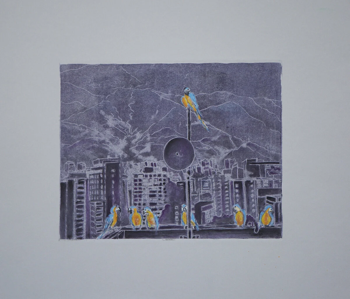 Happy Birds, Sad City No. 1 — Art by CILA