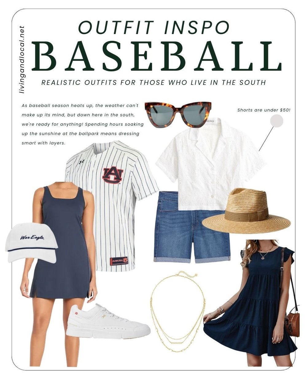 Realistic Baseball Outfits for Those Who Live in the South — Living & Local