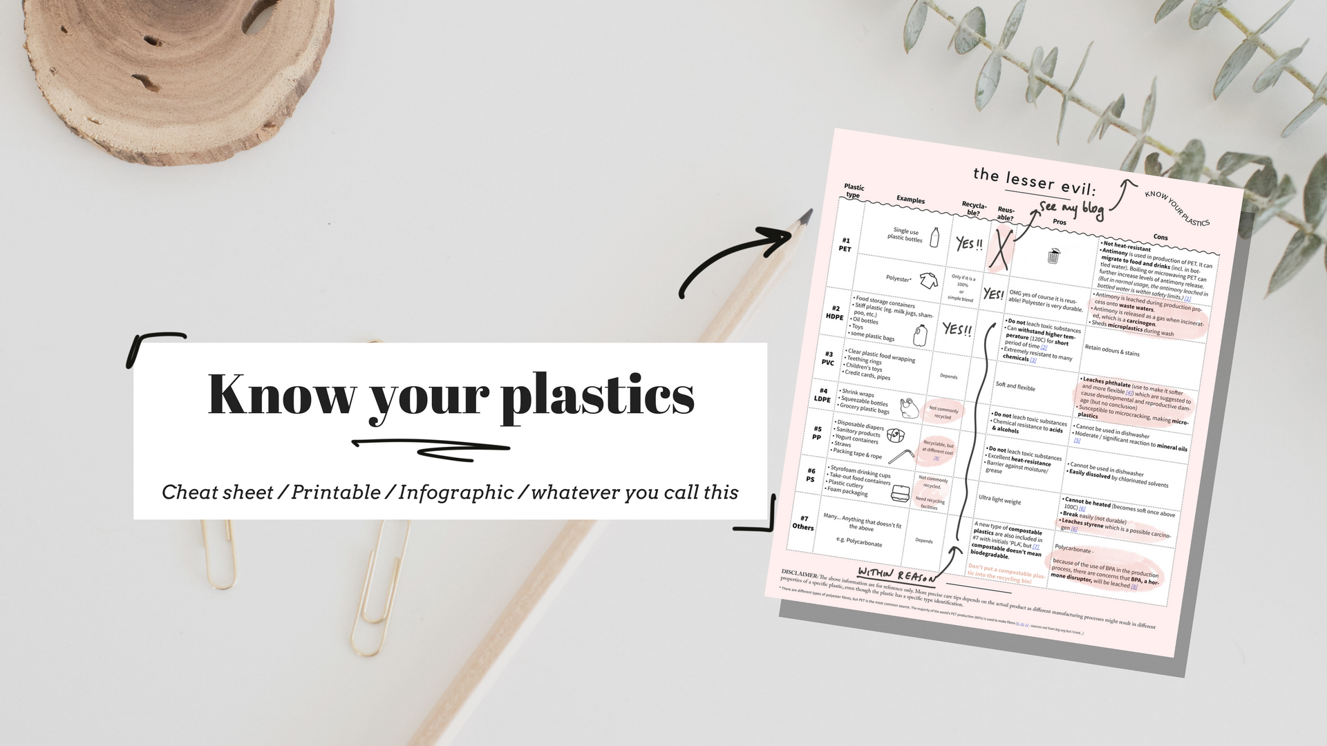 The 10 most 'plastic' excuses 🙈 + my FIRST PRINTABLE! — The Lesser Evil: