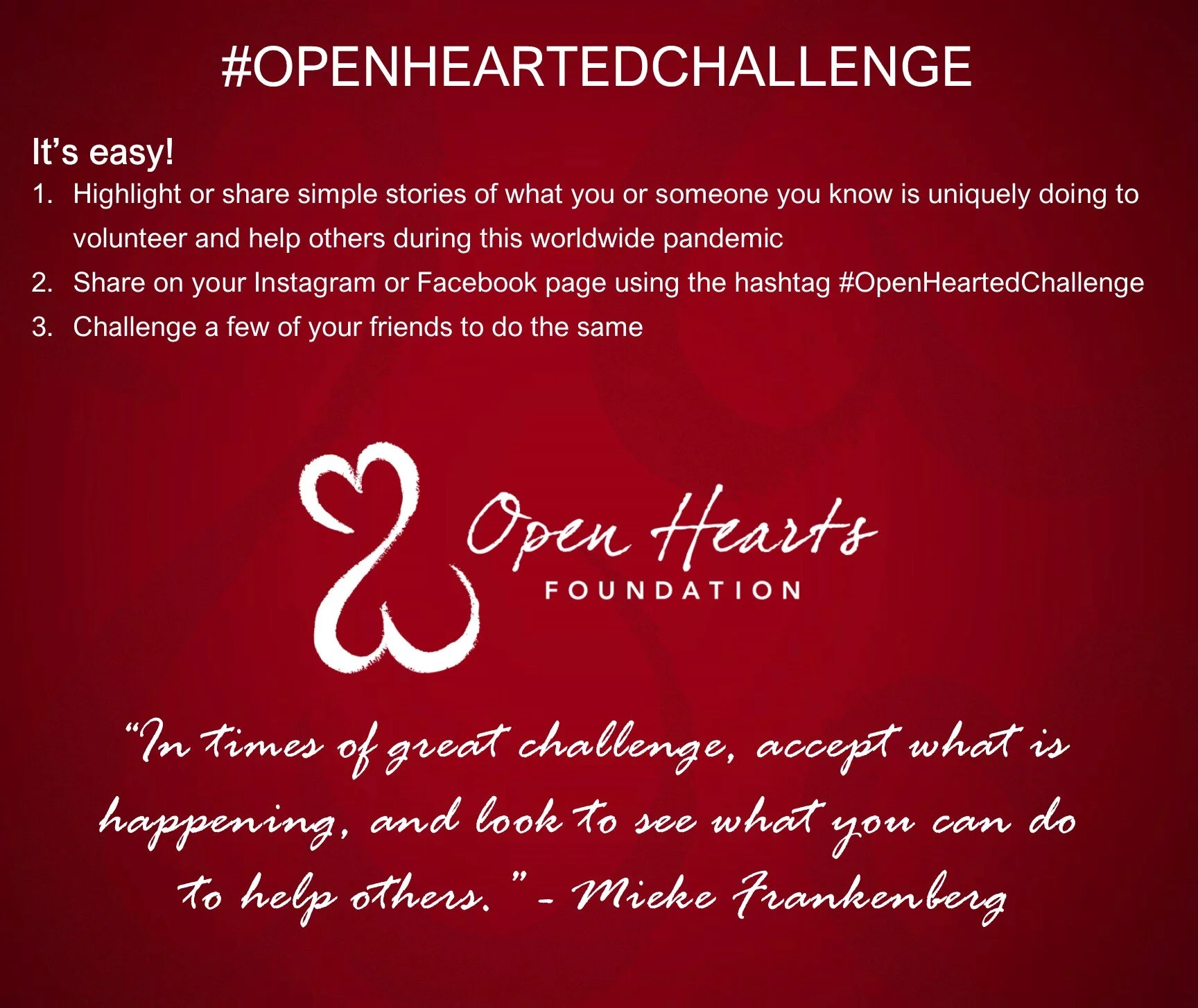 Covid-19 response — Open Hearts Foundation