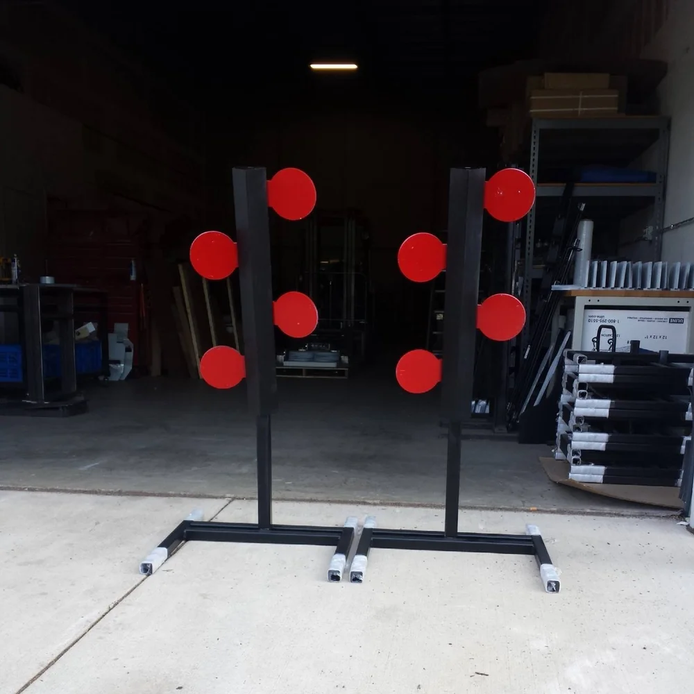 Eight Plate Dueling Tree "Big Jake" — Red Stitch Targets