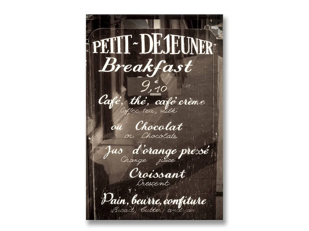 French Cafe Sign