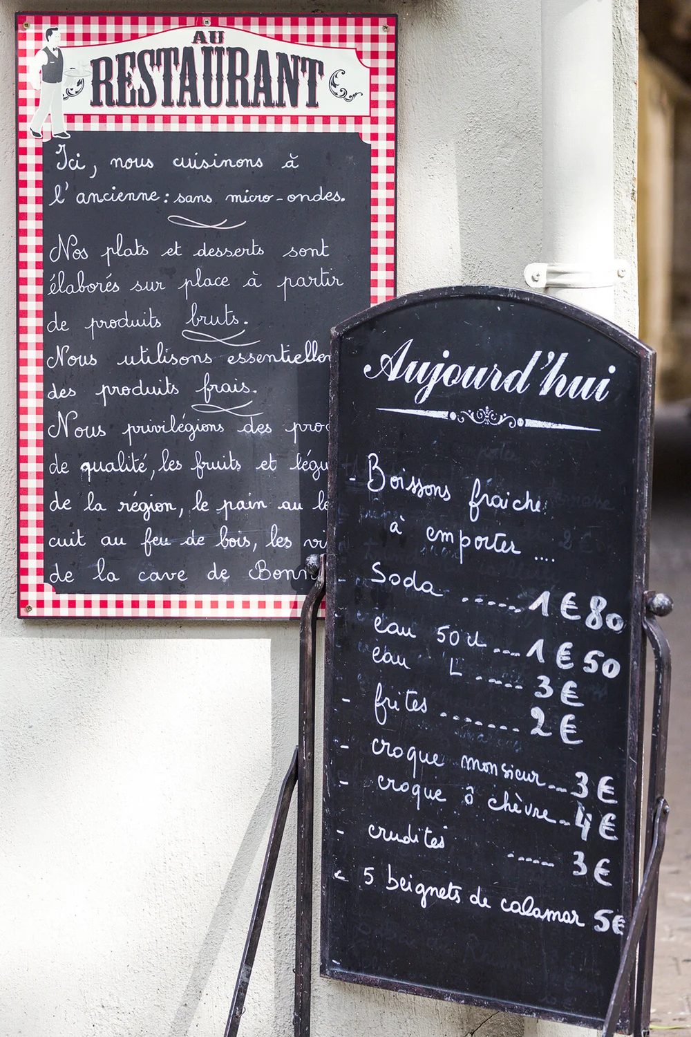 FRENCH CHALKBOARD MENUS AND SIGNS — Parisian Moments