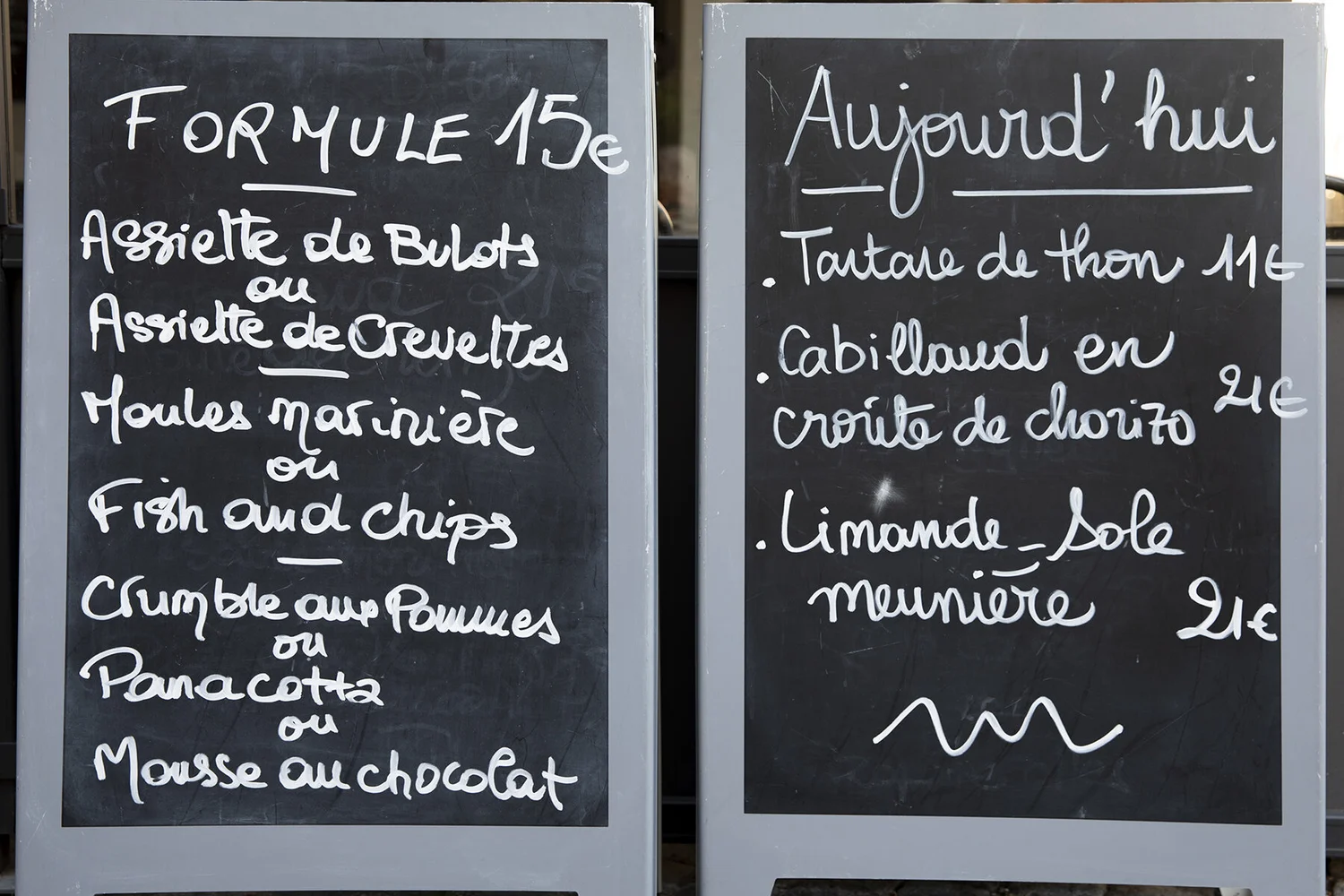 FRENCH CHALKBOARD MENUS AND SIGNS — Parisian Moments
