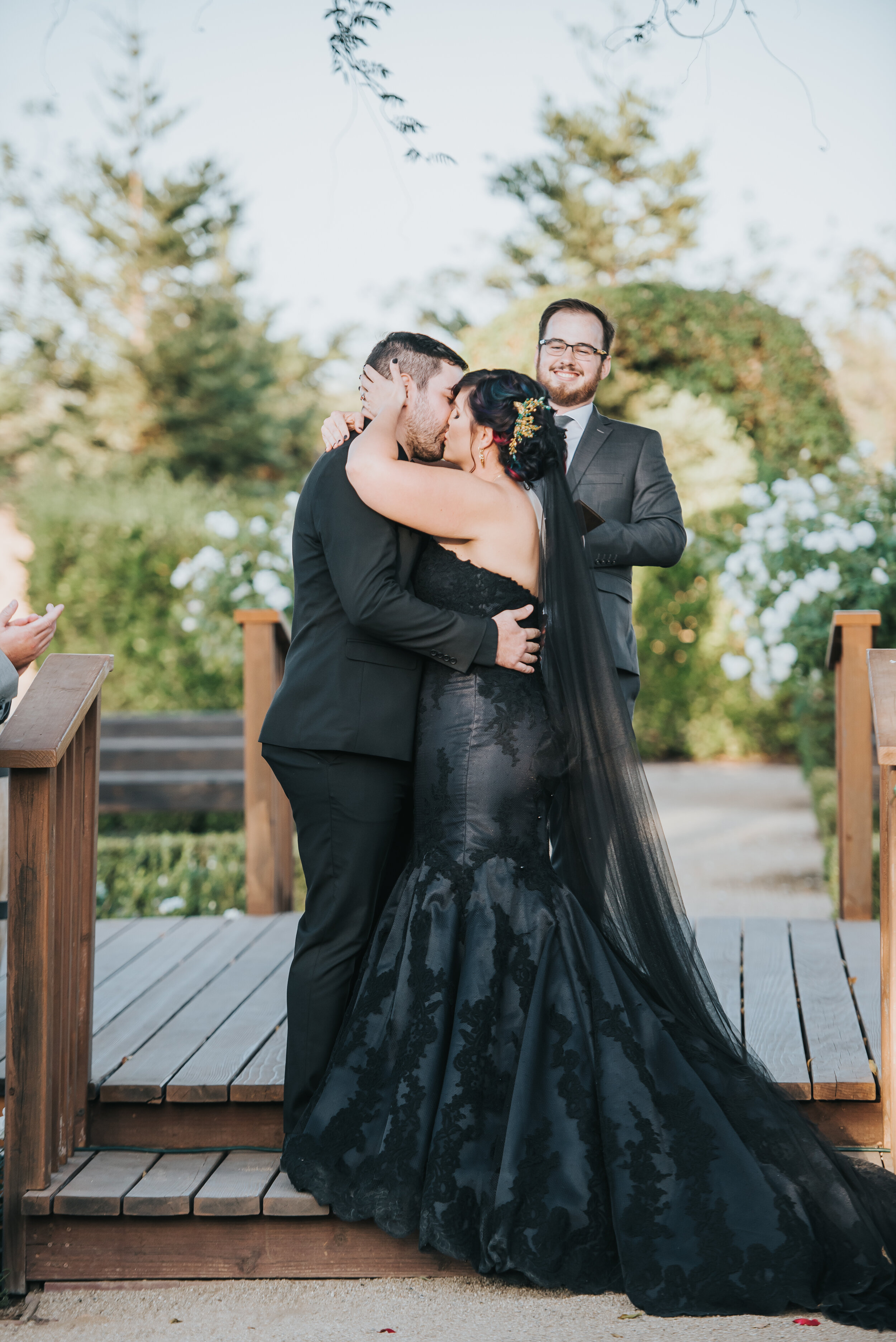 Brandy - Real Bride Black Wedding Dress Sacramento — Bride To Be Couture