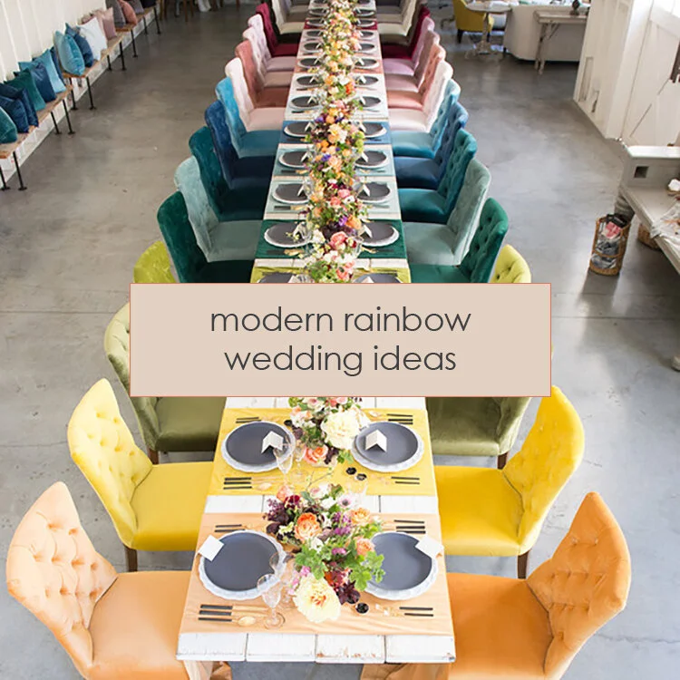 Rainbow Wedding Decor