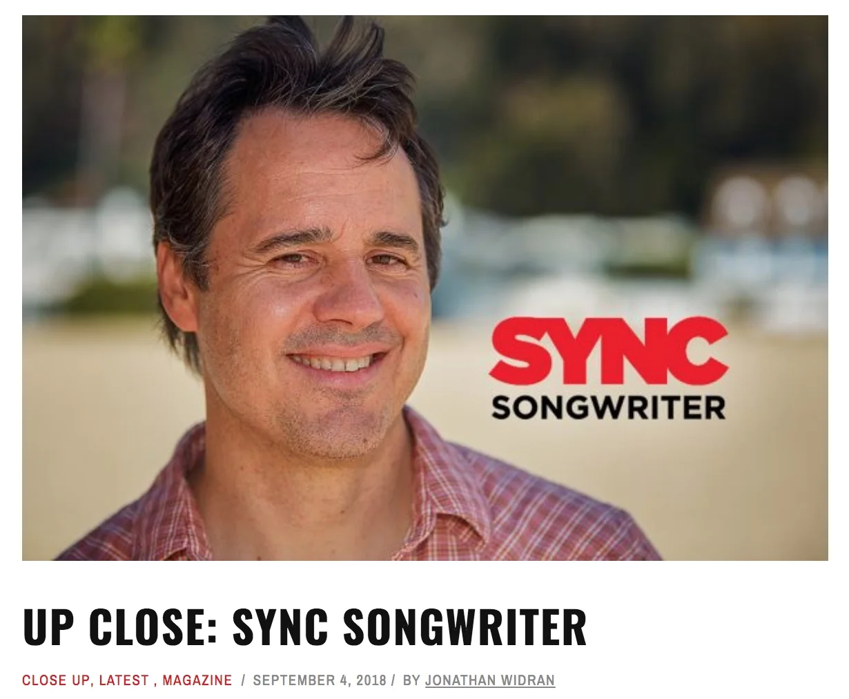 Feature In Music Connection Magazine — Sync Songwriter