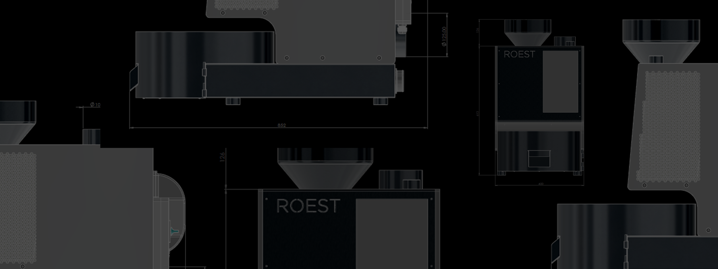 3kg automated production roaster, P3000 — ROEST