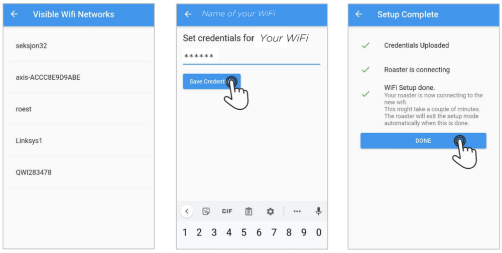 Connecting to Wi-Fi with Android using ROEST Wi-Fi Setup app — ROEST