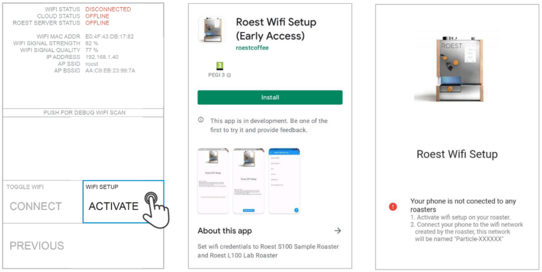 Connecting to Wi-Fi with Android using ROEST Wi-Fi Setup app — ROEST