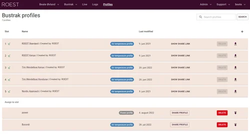 How to download profiles — ROEST