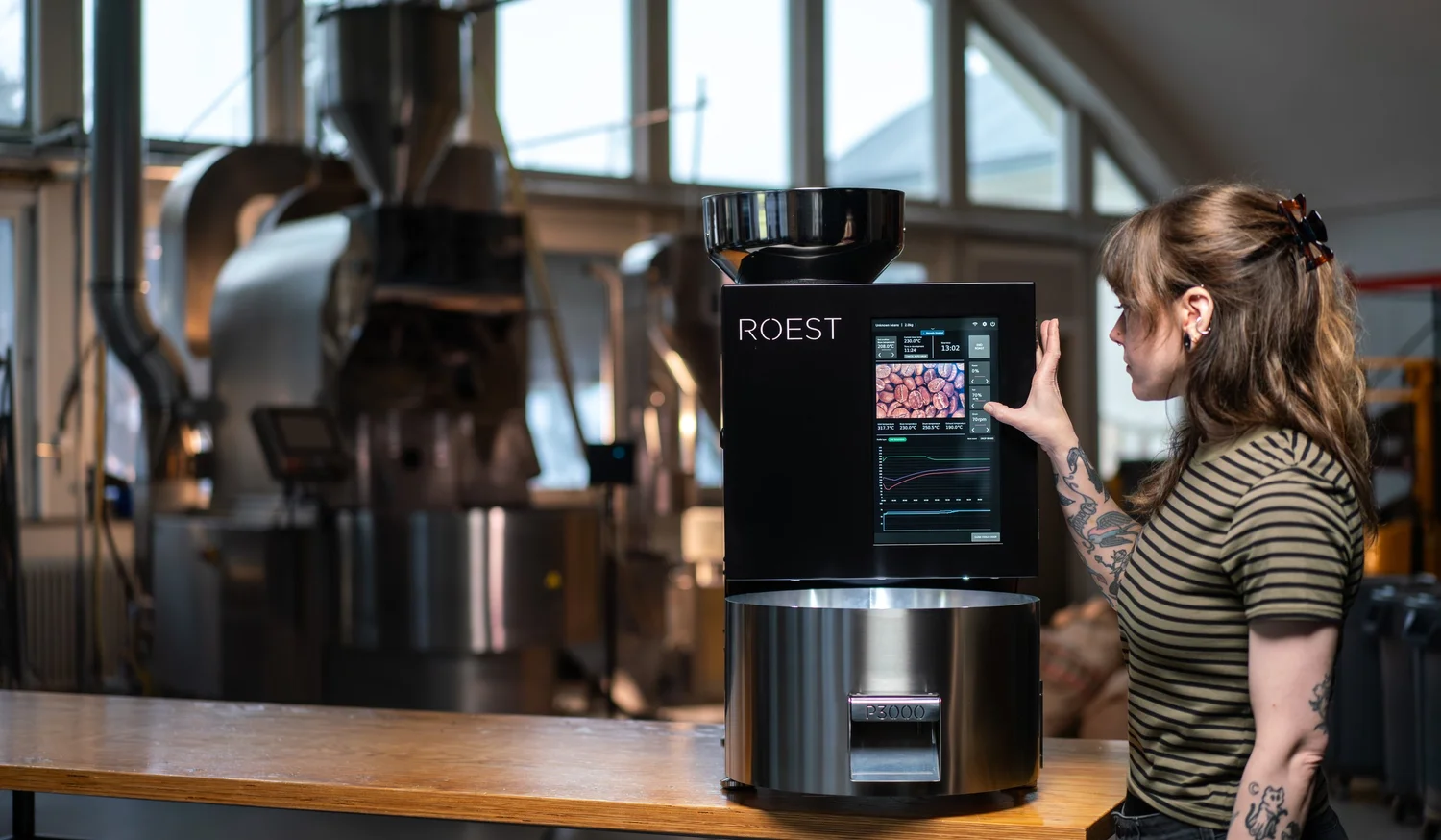 3kg automated production roaster, P3000 — ROEST