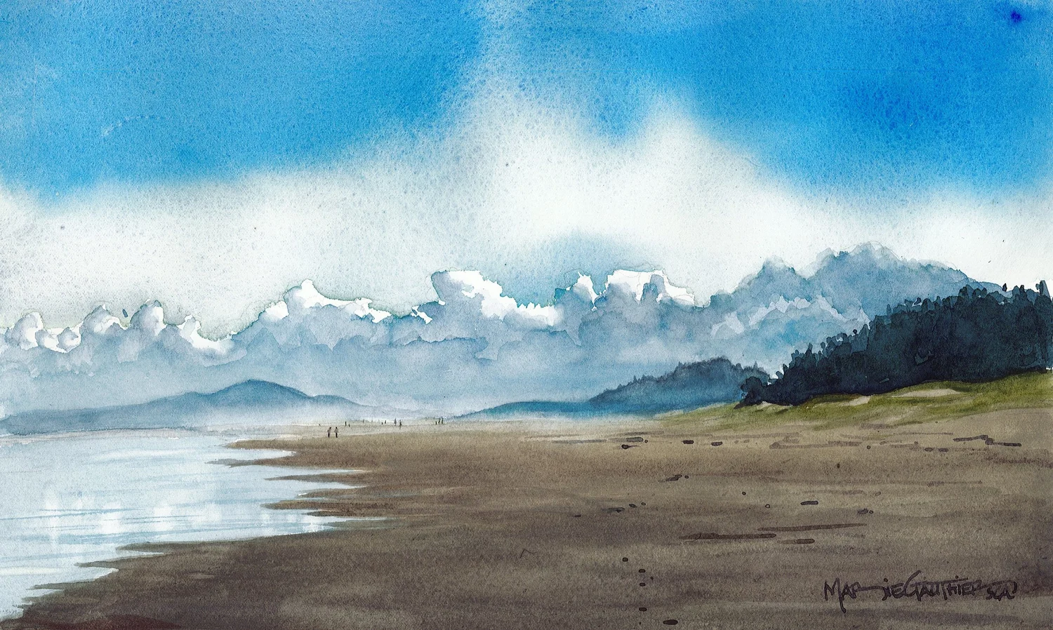 Aquarelles - Paysages et scènes urbaines — Marie Gauthier artiste-peintre