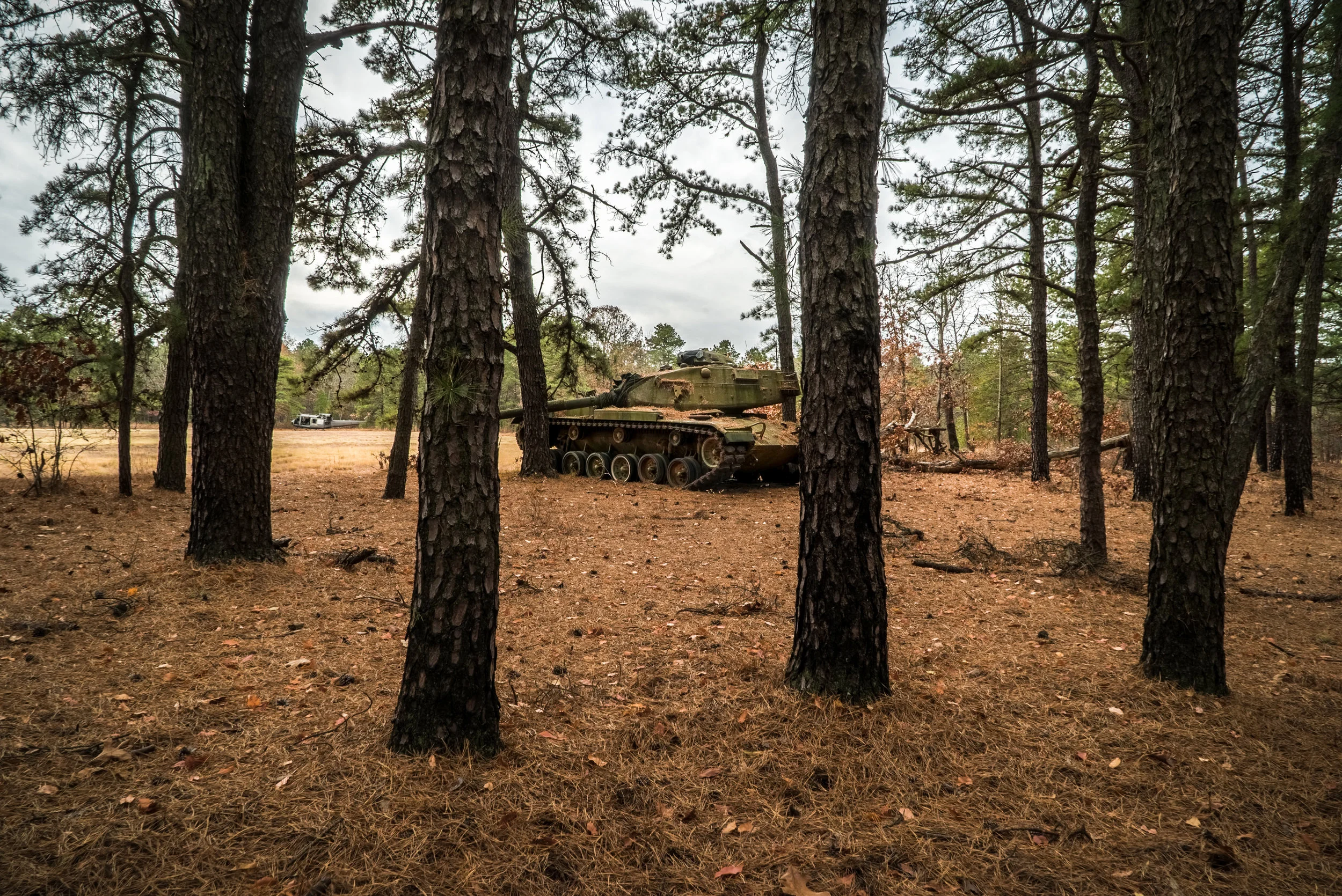 Abandoned US Army Tanks & Helicopter at an Army Training Facility ...