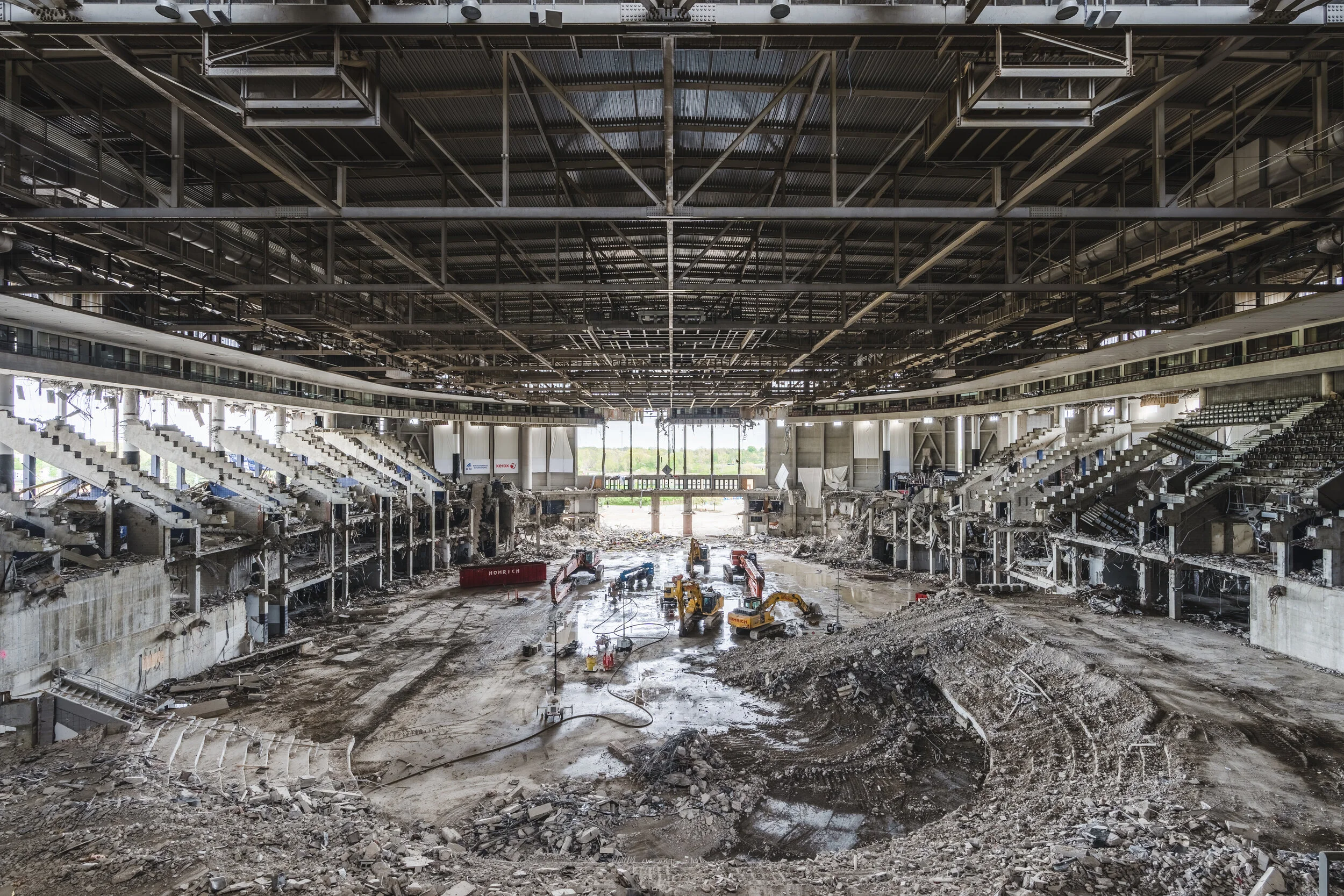 Exploring the Abandoned Palace Stadium During Demolition — Abandoned ...