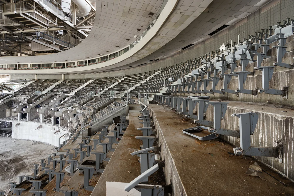 Exploring the Abandoned Palace Stadium During Demolition — Abandoned ...