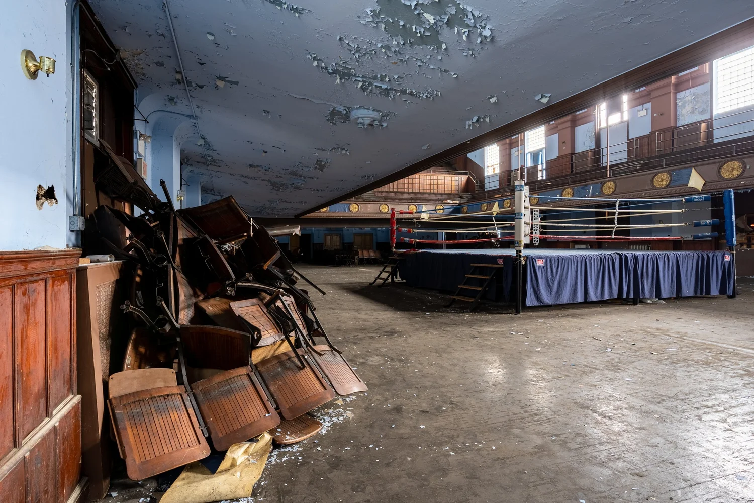 Abandoned Blue Horizon Boxing Ring — Abandoned Central