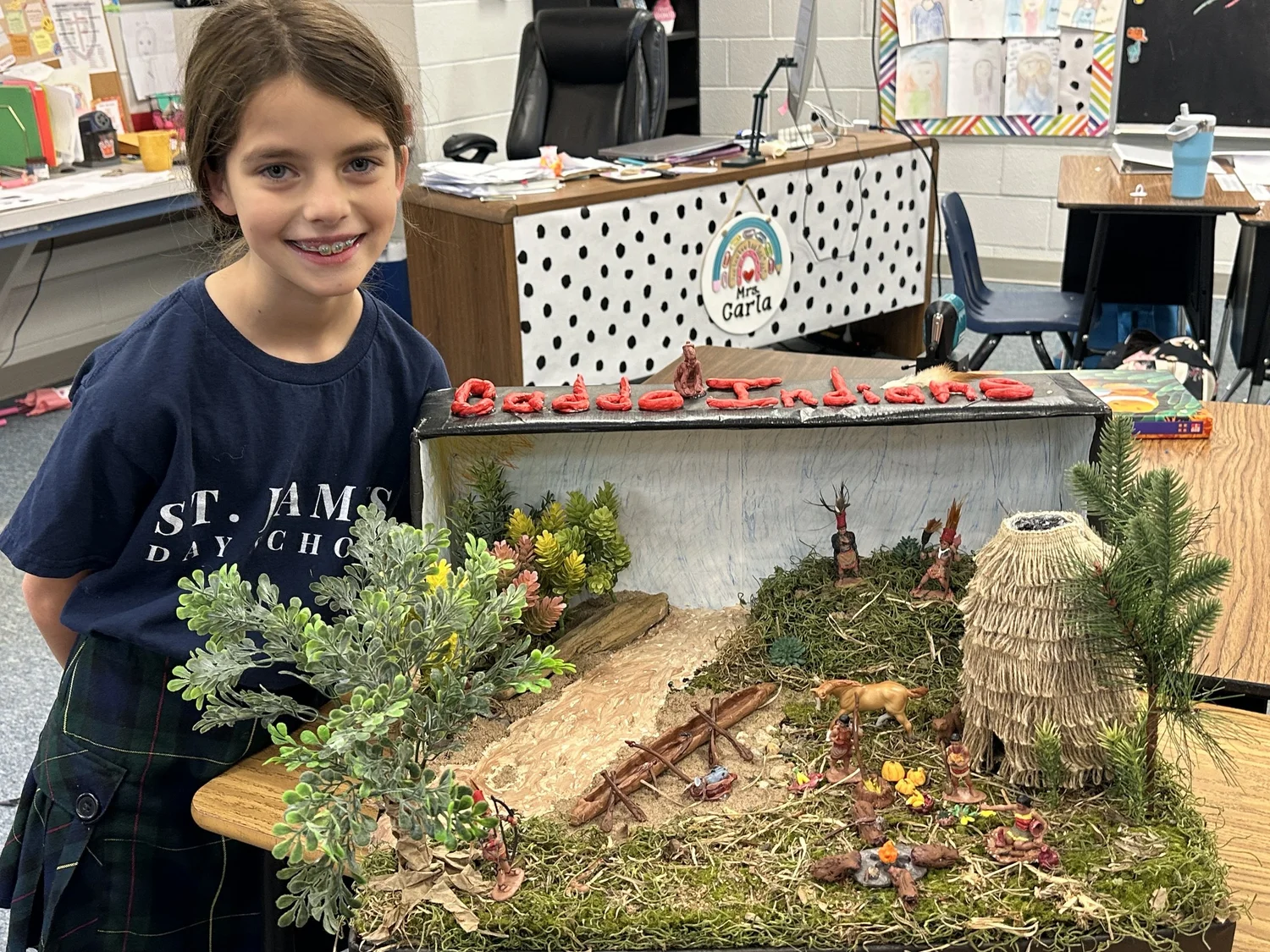 Texas Native American Dioramas — St. James Day School