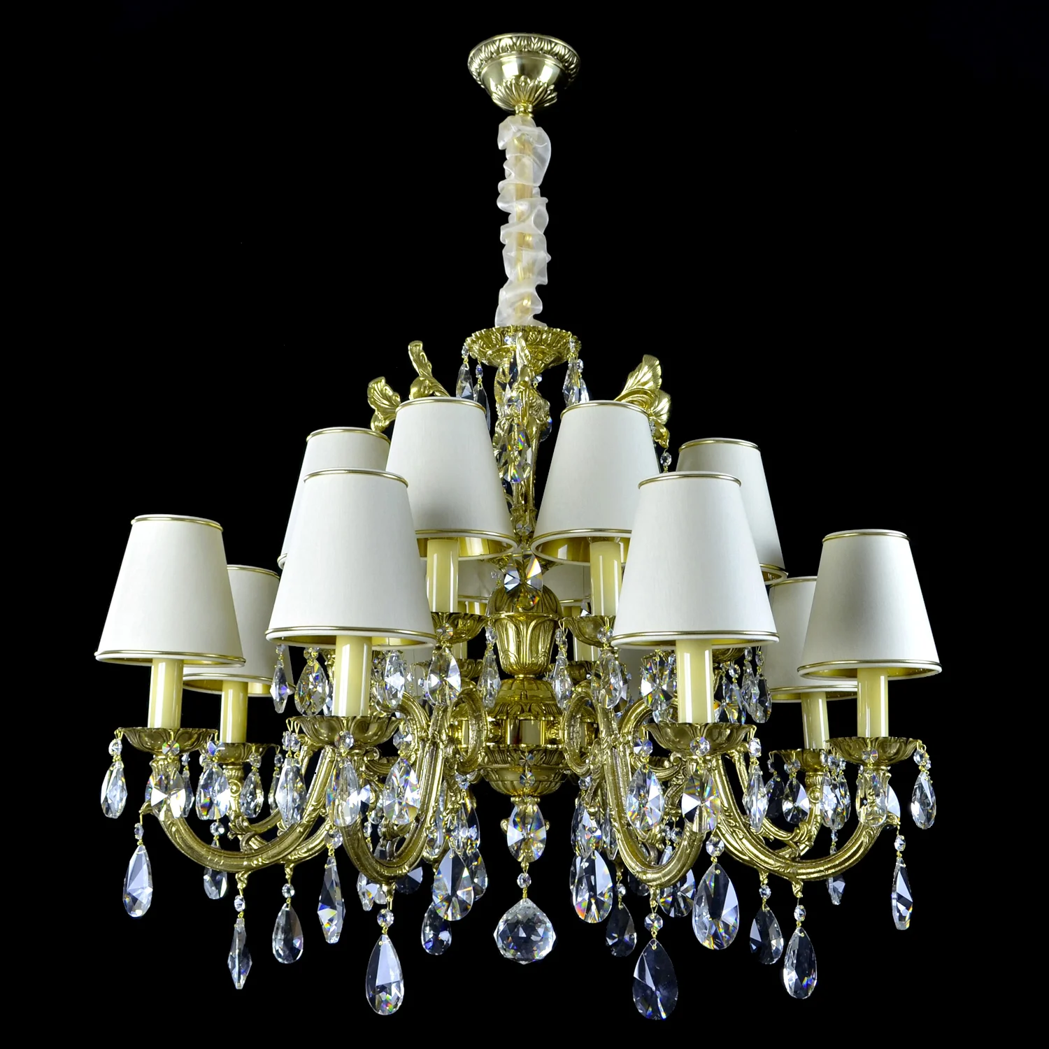 Brass Chandeliers - TRADICE — WRANOVSKY - Bohemian Crystal Chandeliers ...