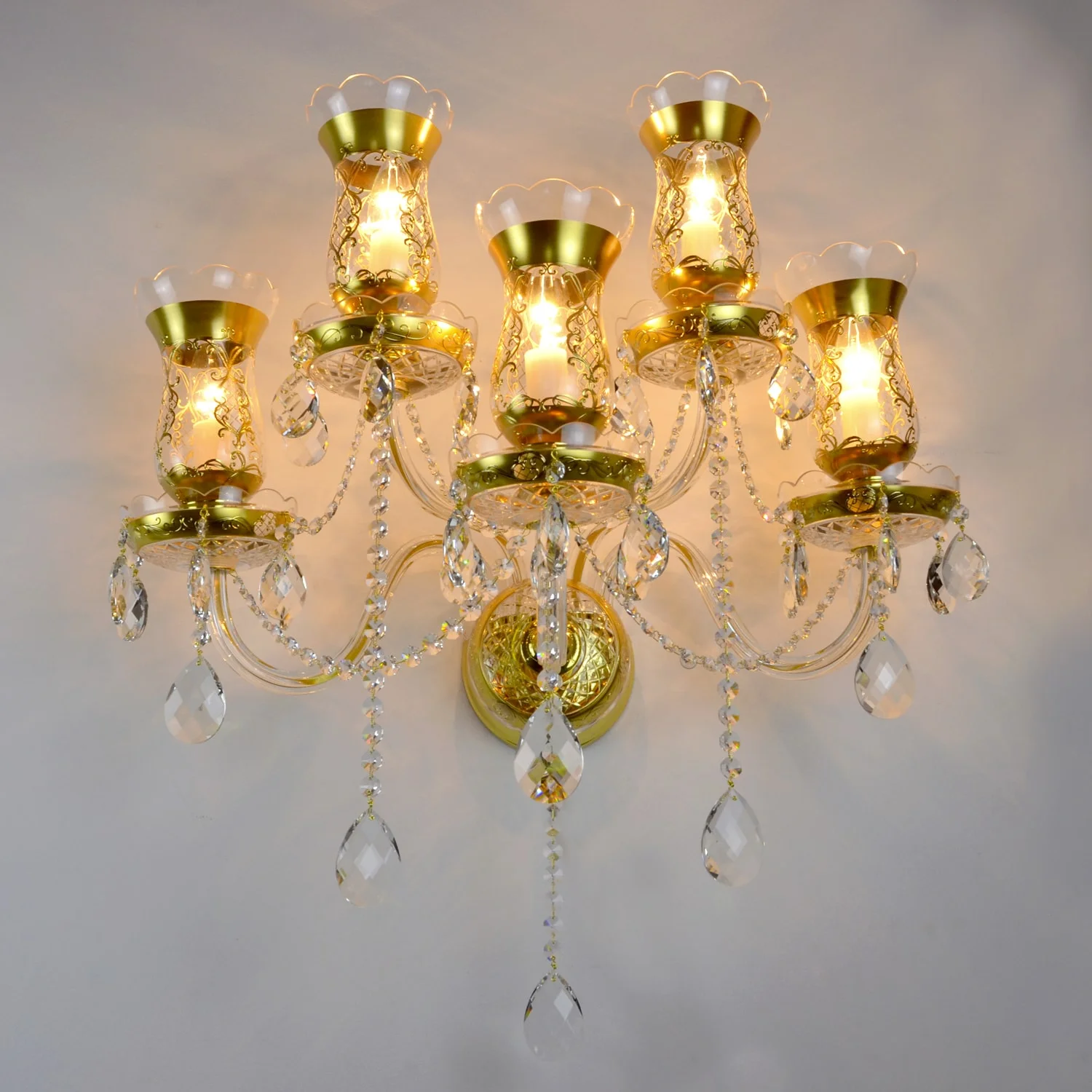 Royal Tulips Wall Light — WRANOVSKY - Bohemian Crystal Chandeliers ...
