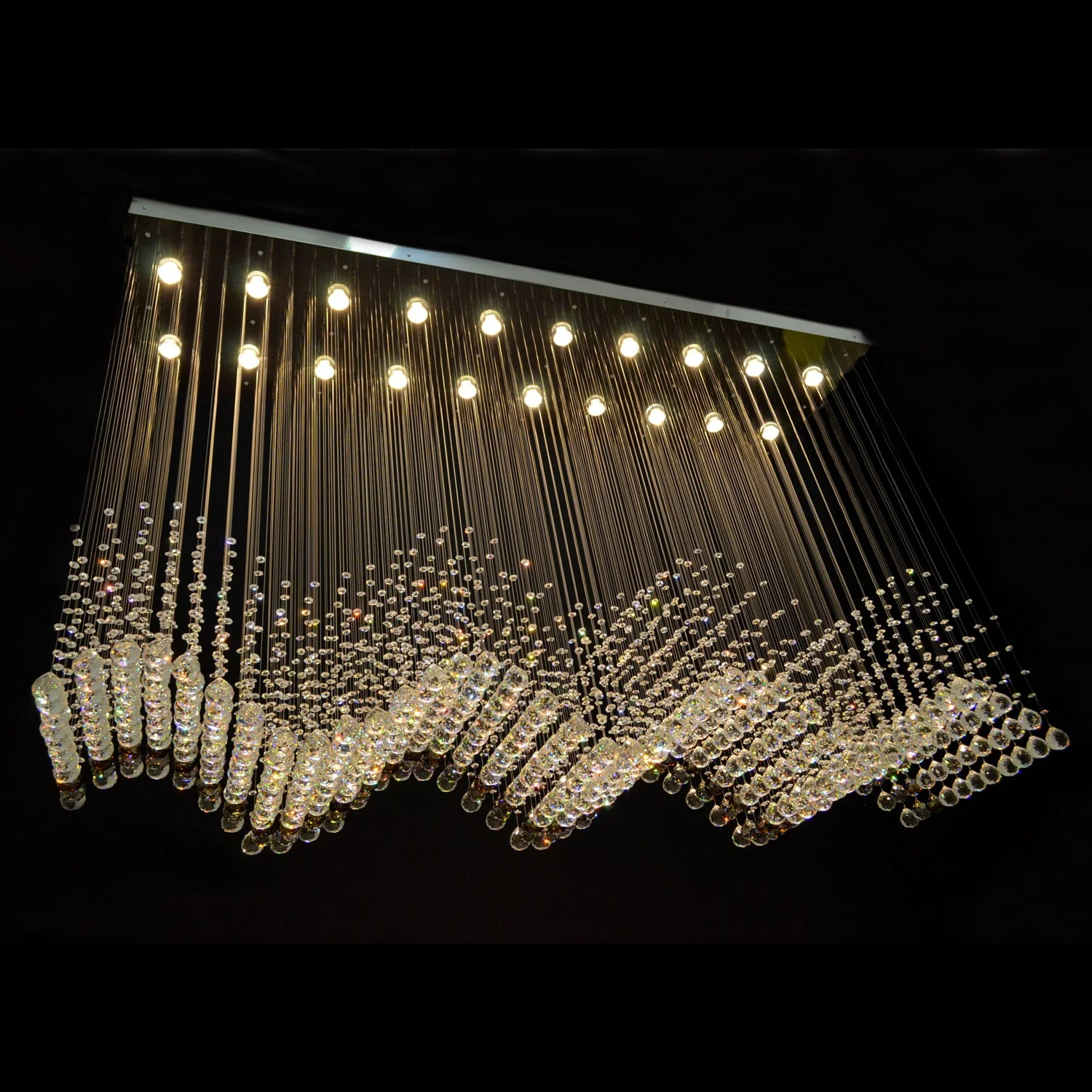 Wave crystal chandelier — WRANOVSKY - Bohemian Crystal Chandeliers ...