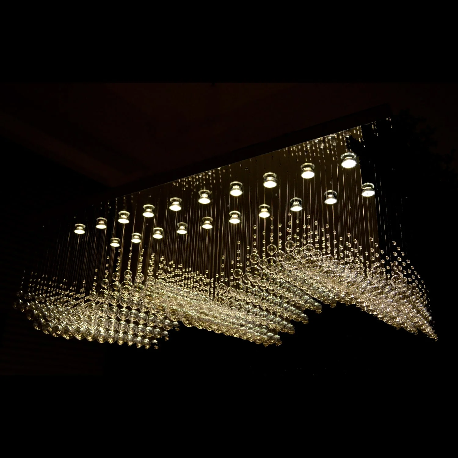 Wave crystal chandelier — WRANOVSKY - Bohemian Crystal Chandeliers ...