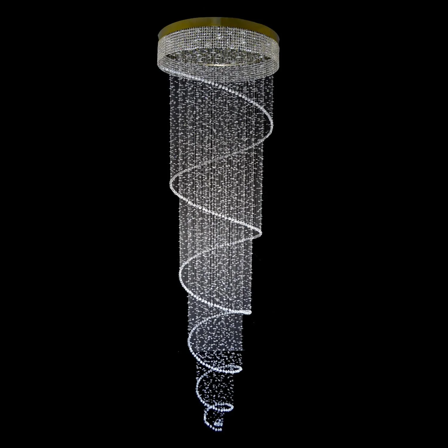 Curly crystal chandelier — WRANOVSKY - Bohemian Crystal Chandeliers ...