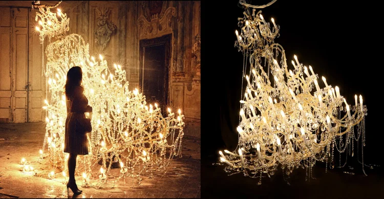 Fallen Chandelier — WRANOVSKY - Bohemian Crystal Chandeliers Manufacturer
