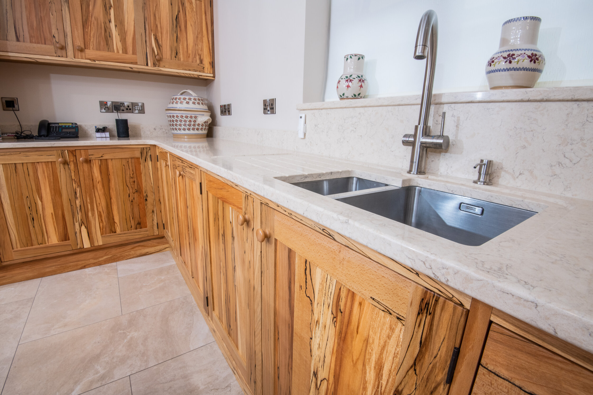 Spalted Beech kitchen — Leinster Stone