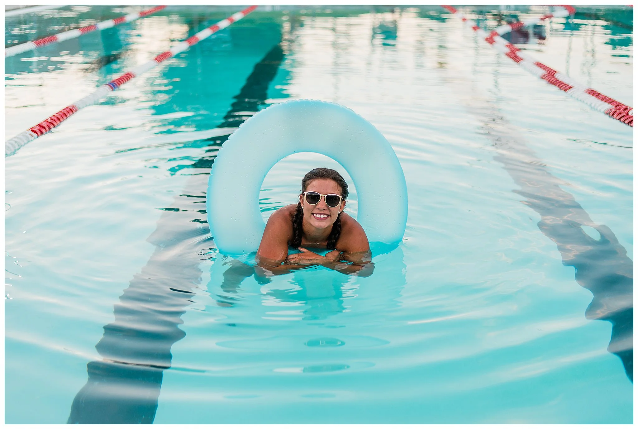 Super Fun Poolside Senior Session ~ Abbey — SS Photography & Design