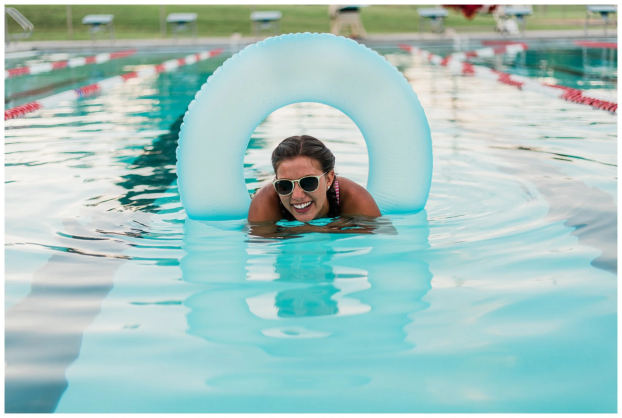 Super Fun Poolside Senior Session ~ Abbey — SS Photography & Design