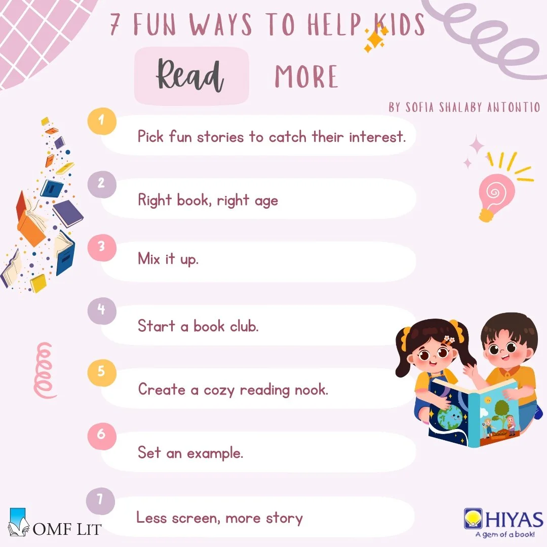 7 Fun Ways to Help Kids Read More — OMF Literature