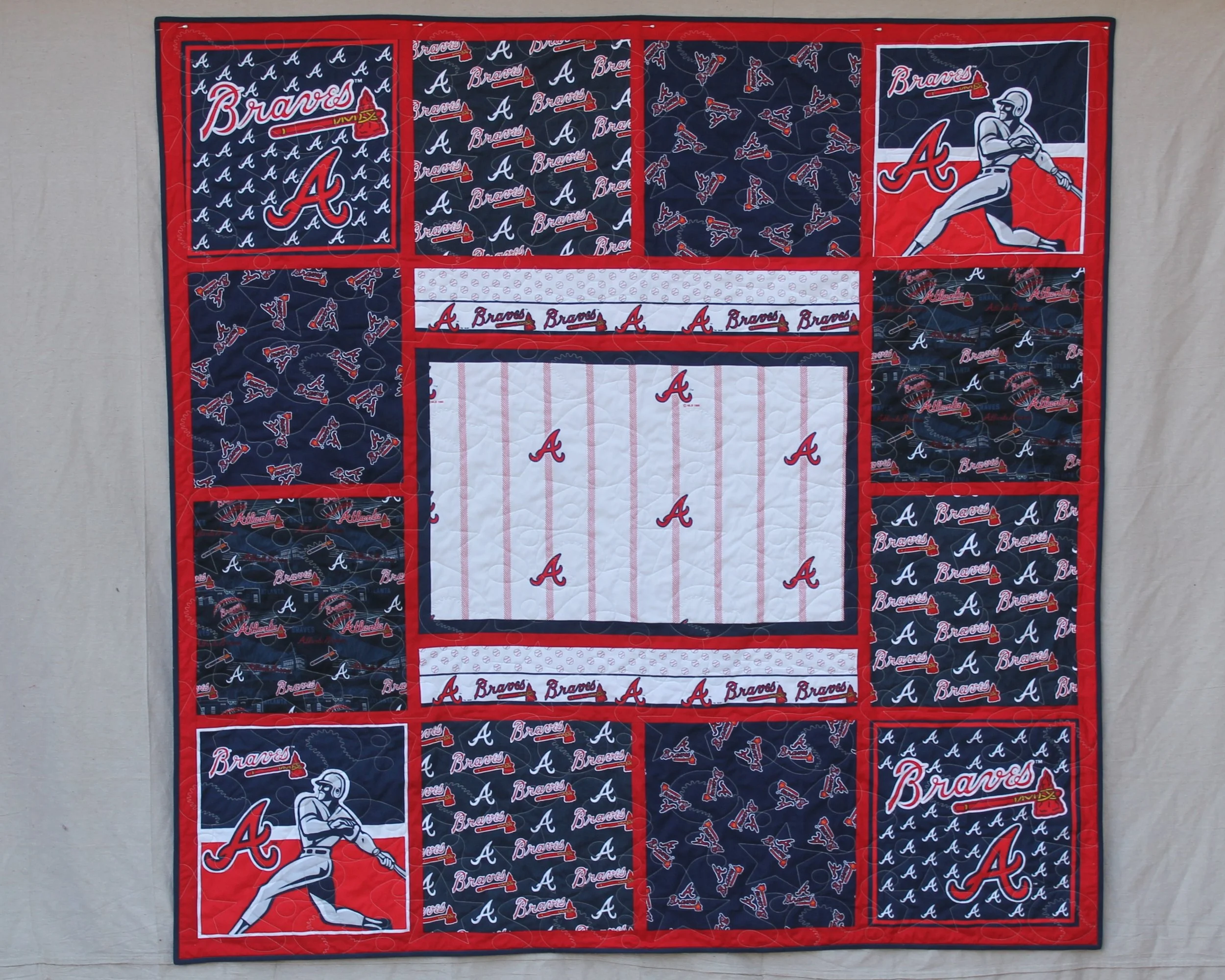 Braves - A Finished Quilt — Katie Mae Quilts