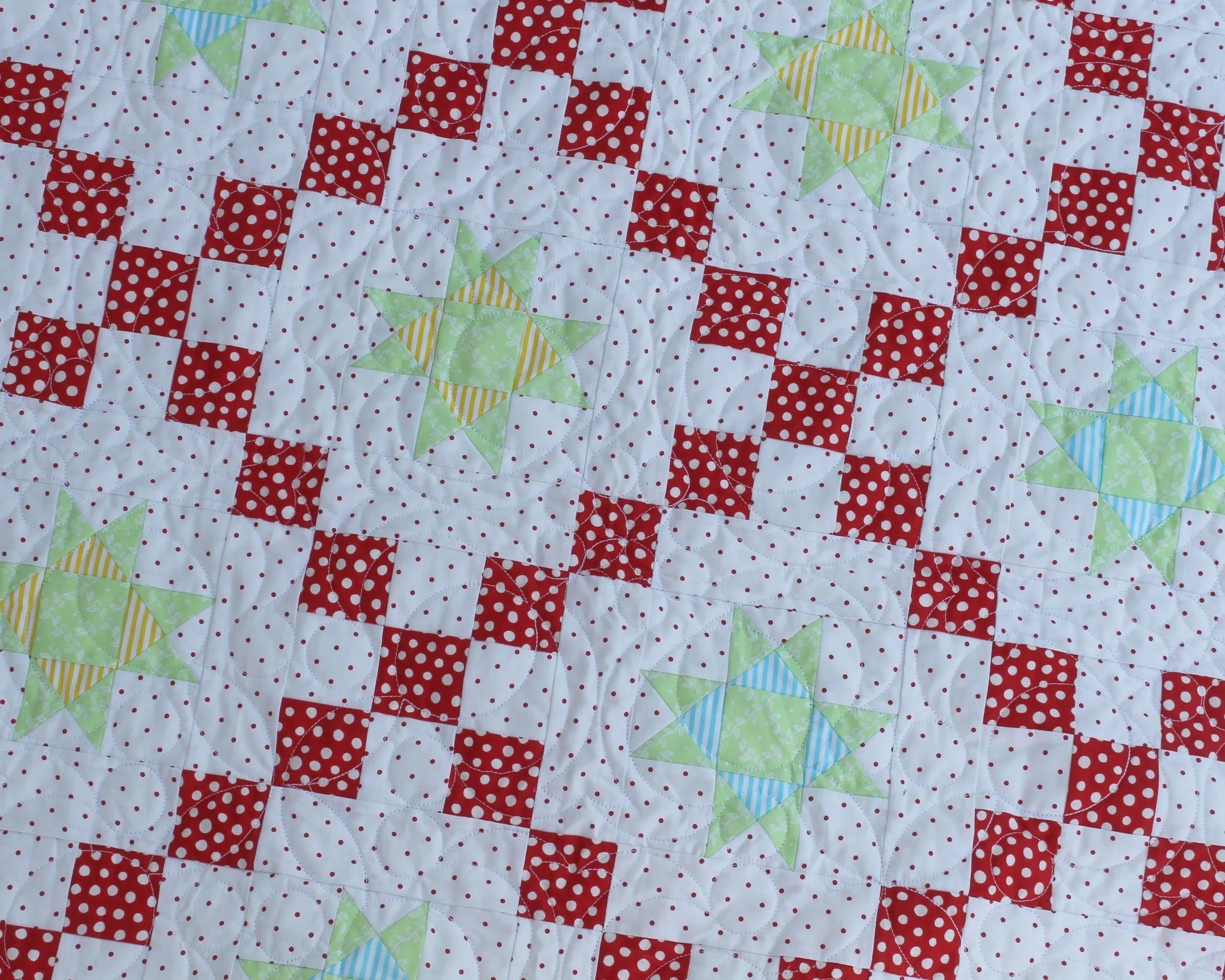 Ohio Star Nine Patch - a Finished Quilt — Katie Mae Quilts