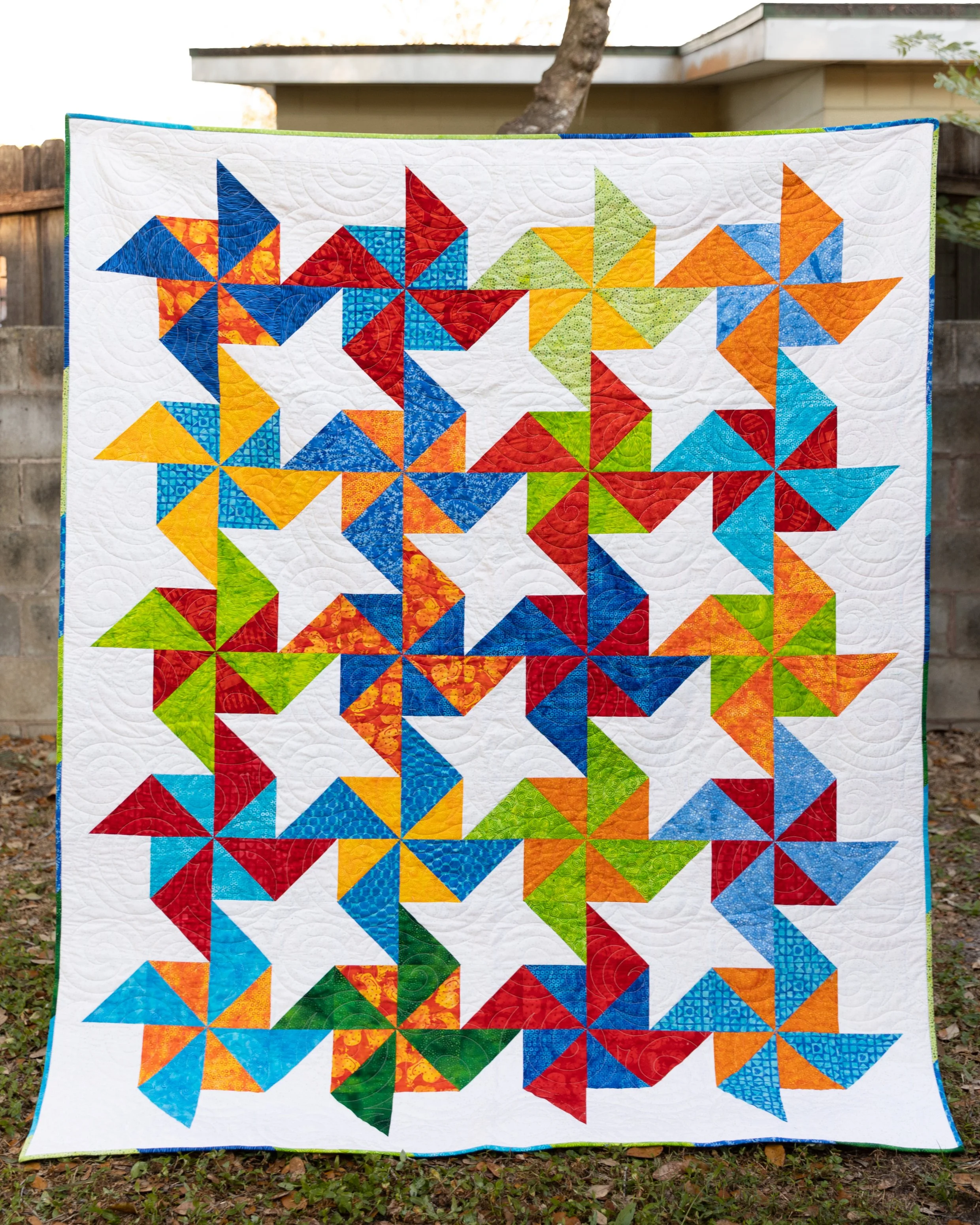 Phenomenal Pinwheels - a Finished Quilt — Katie Mae Quilts