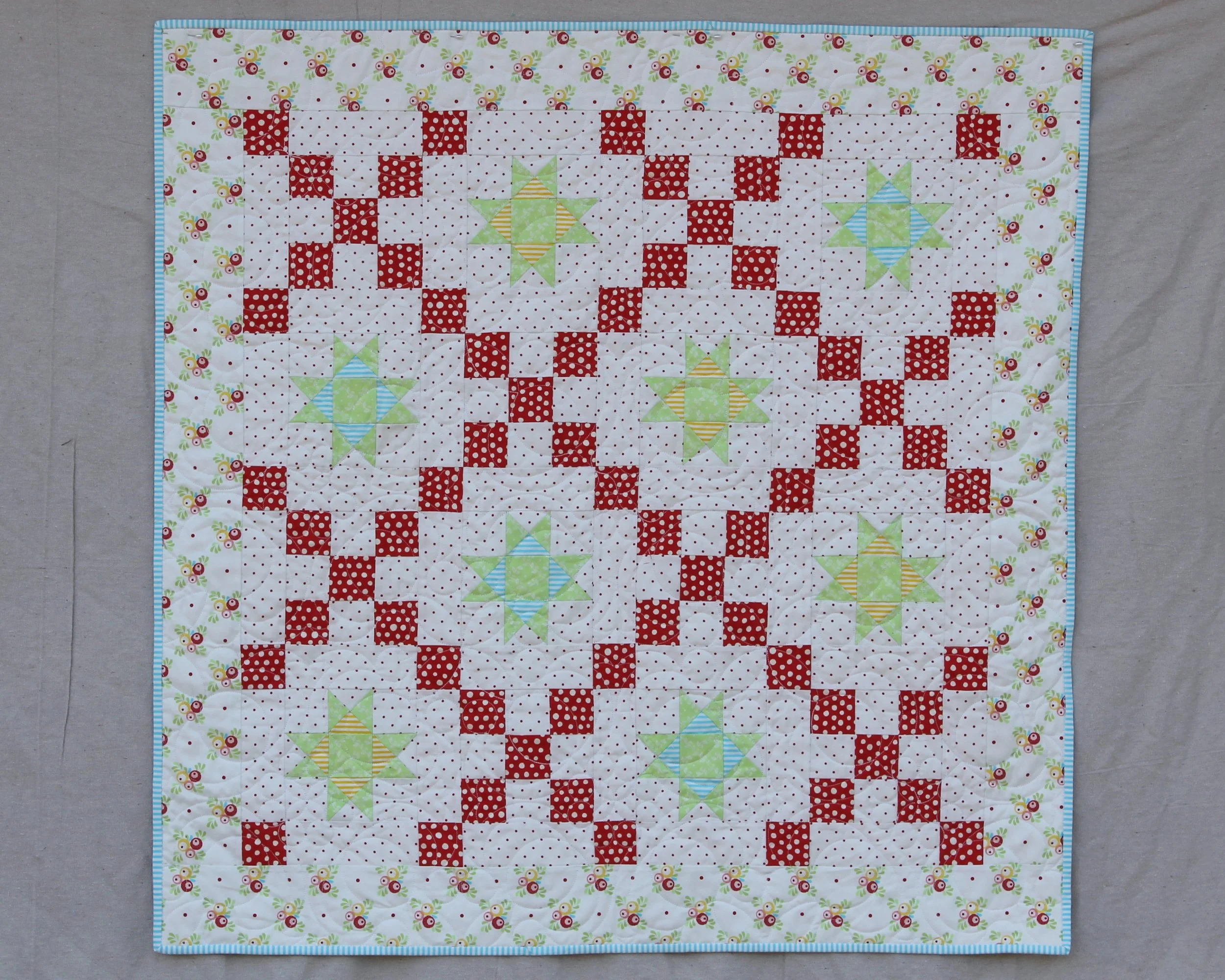 Ohio Star Nine Patch - a Finished Quilt — Katie Mae Quilts
