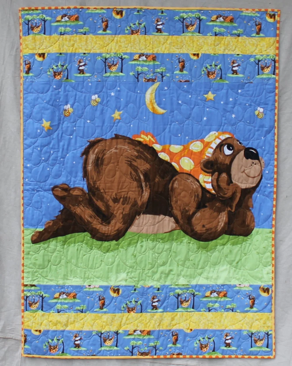 Susybee Bear Panel - A Finished Quilt! — Katie Mae Quilts