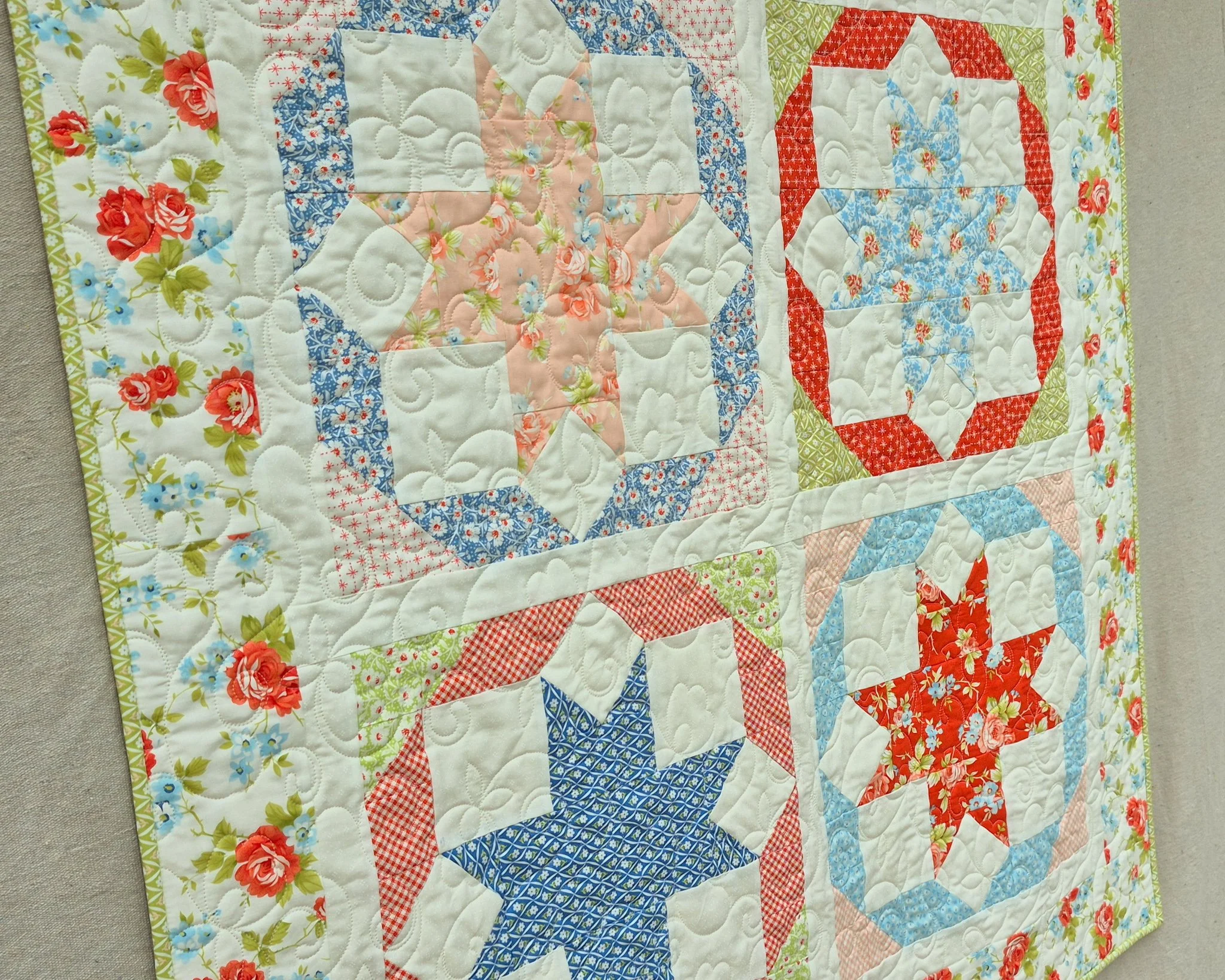 Stella Spin Quilt Pattern in Rosie — Katie Mae Quilts