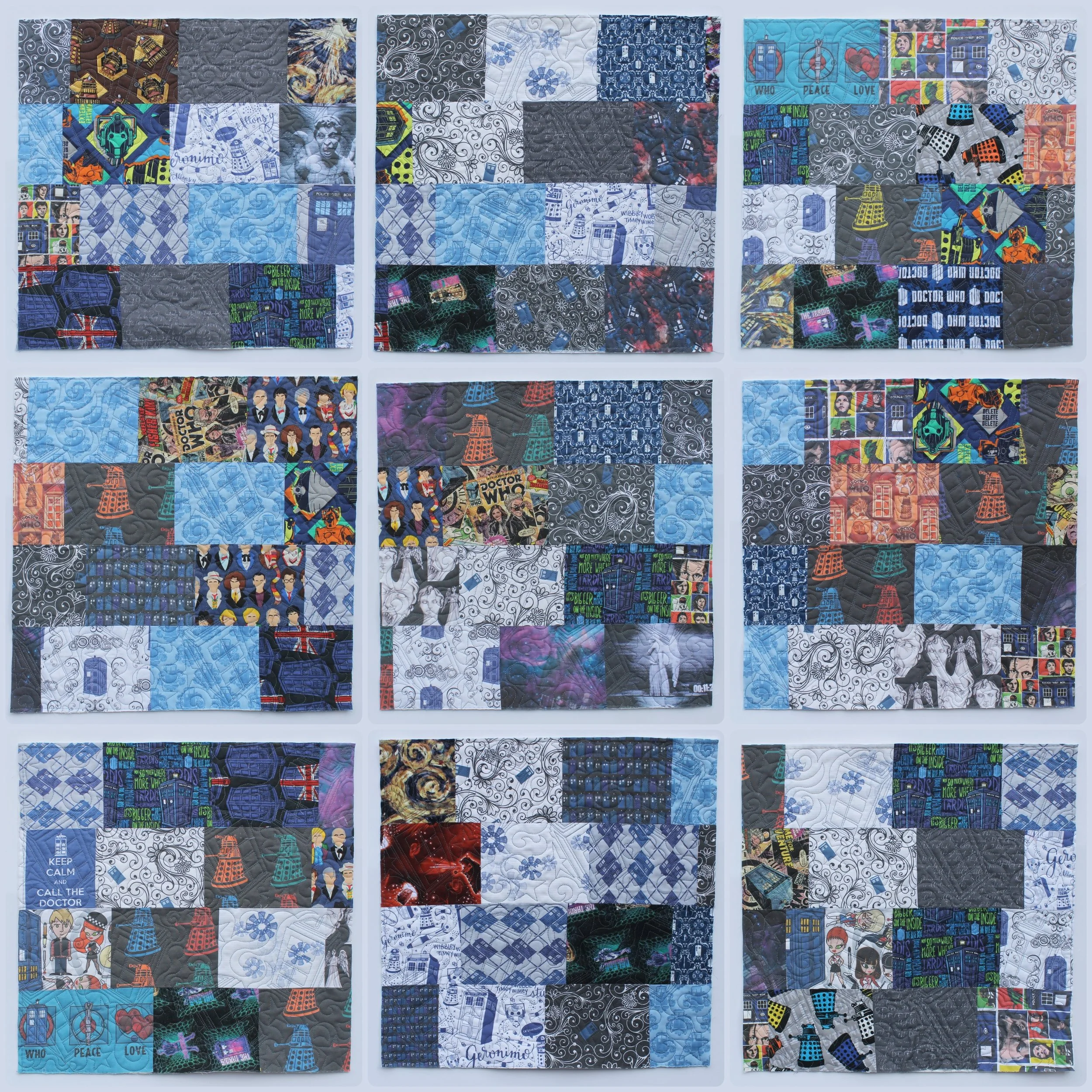 Doctor Who Pillows - Finished Pillow Covers — Katie Mae Quilts