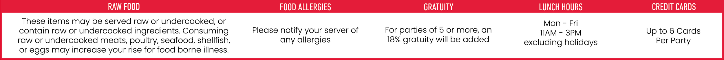 Full Menu — Dae Gee Korean BBQ