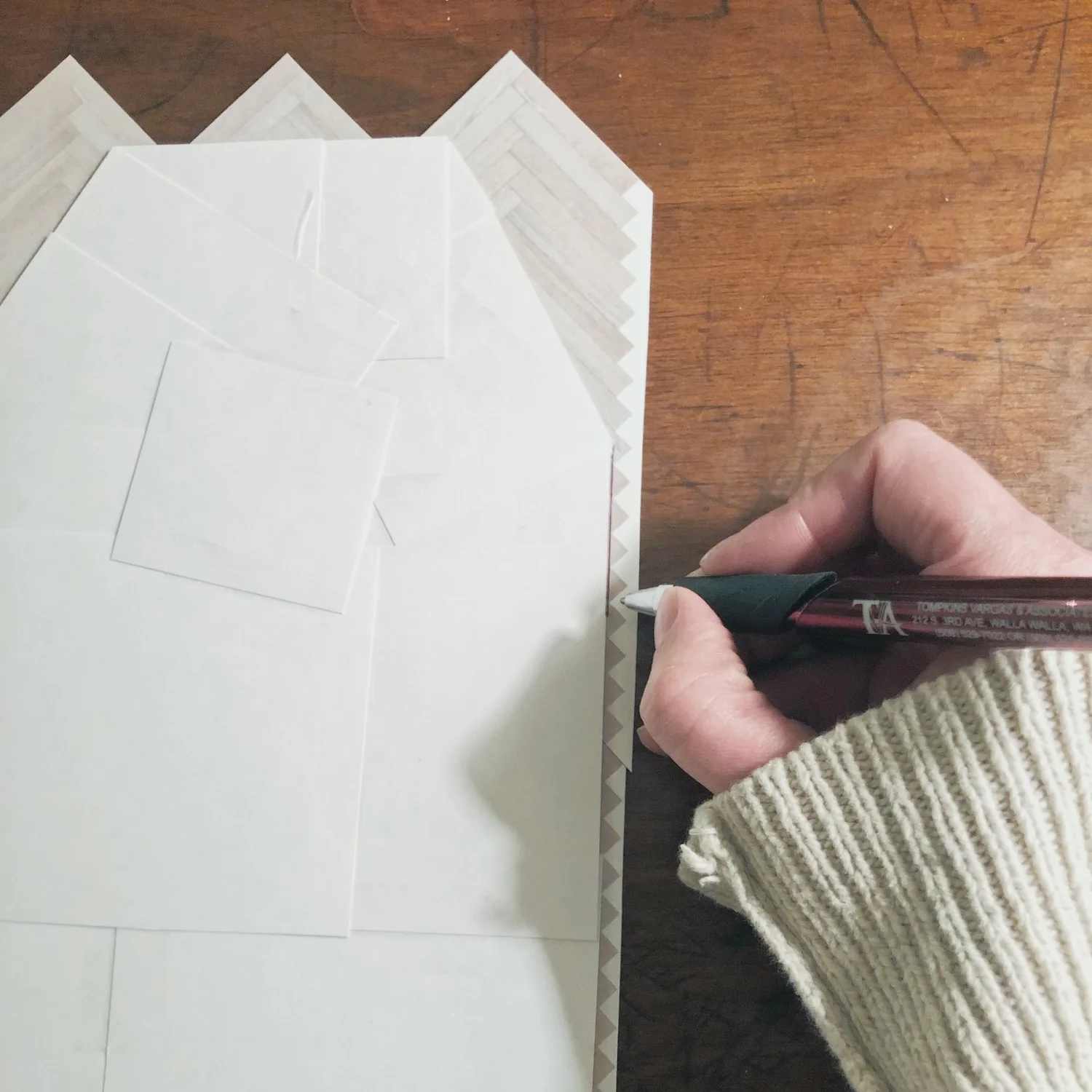 Installing Dollhouse Paper Flooring — Jessica Cloe Miniatures