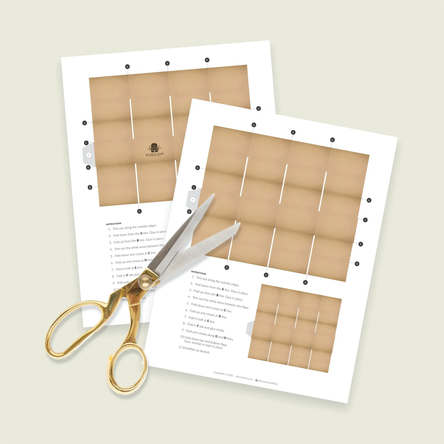 Cardboard Box Printable — Jessica Cloe Miniatures