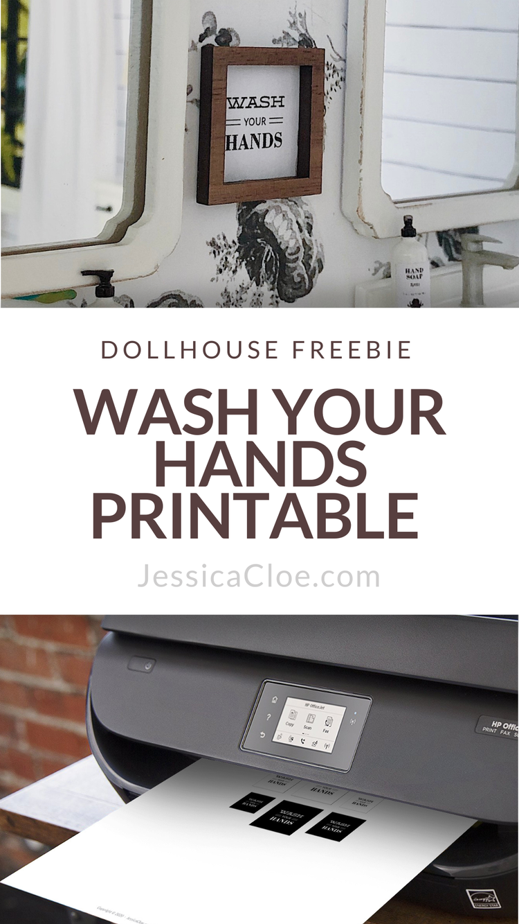 Wash Your Hands Printable — Jessica Cloe Miniatures